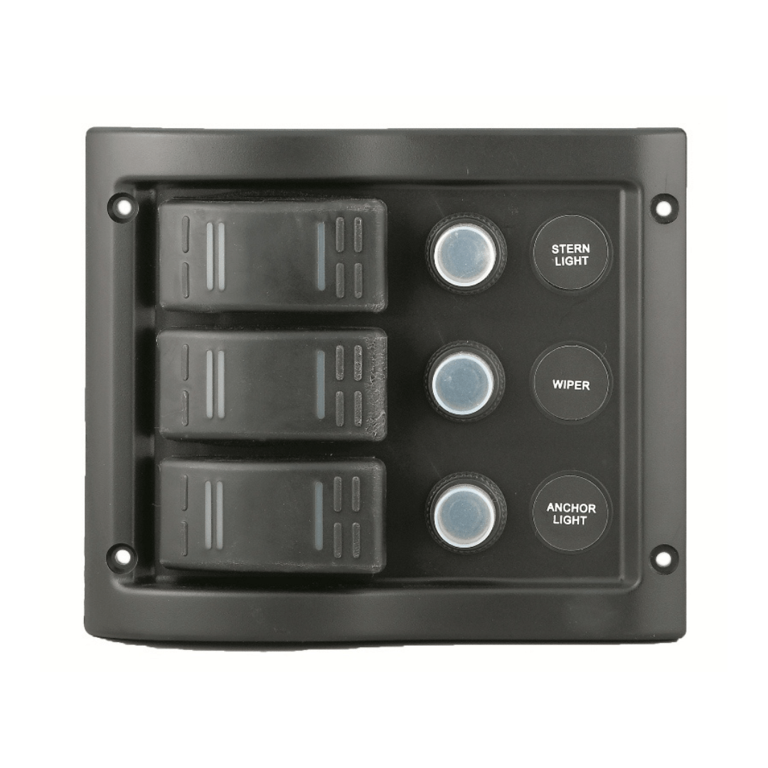 AAA 3 Gang Switch Panel – Al Shahama Marine Equip. & Fishing Access. EST
